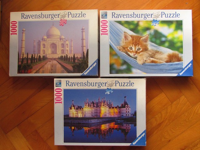 Tri Ravensburger puzzle