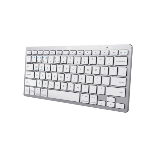 Tastatura TRUST Basics Bluetooth/US/sivo bela 24651