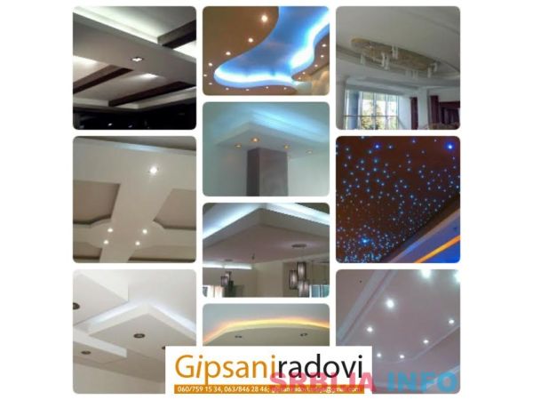 Gipsarski radovi povoljno Beograd 060/7591534