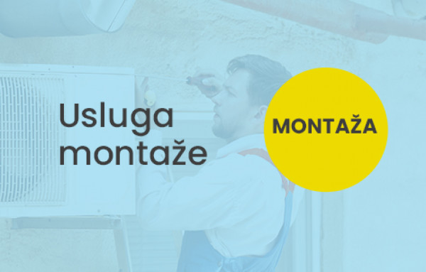 Usluga montaža klima 18.000 BtU On/Off