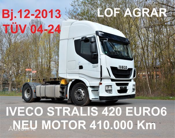 IVECO STRALIS 420 E6 NEU MOTOR 347.552 Km AGRAR LOF tegljač