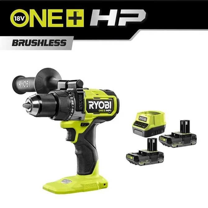 Aku. udarna bušilica bez četkica, 18V ONE+ HP (set) – RYOBI RPD18X-220S