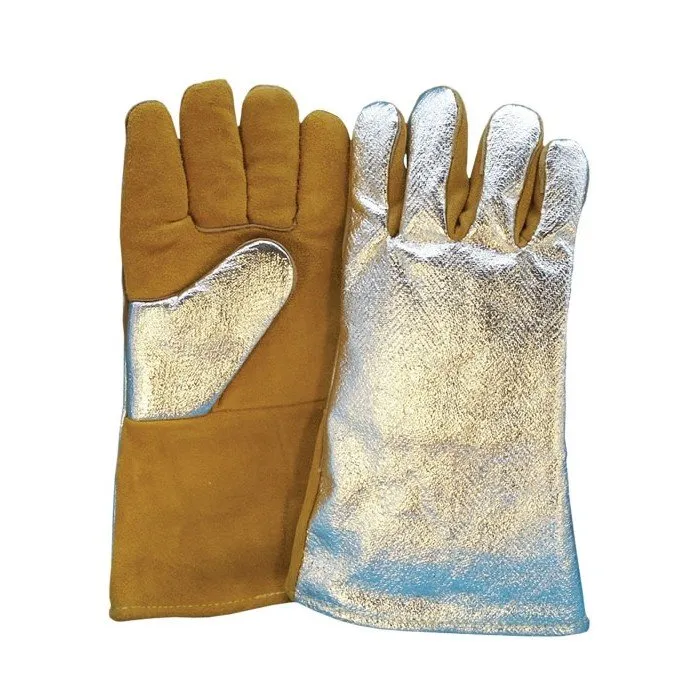 Aluminizirane rukavice (kožni dlan, 50cm.) (do 250°С) 5-WL02ALR 133/50