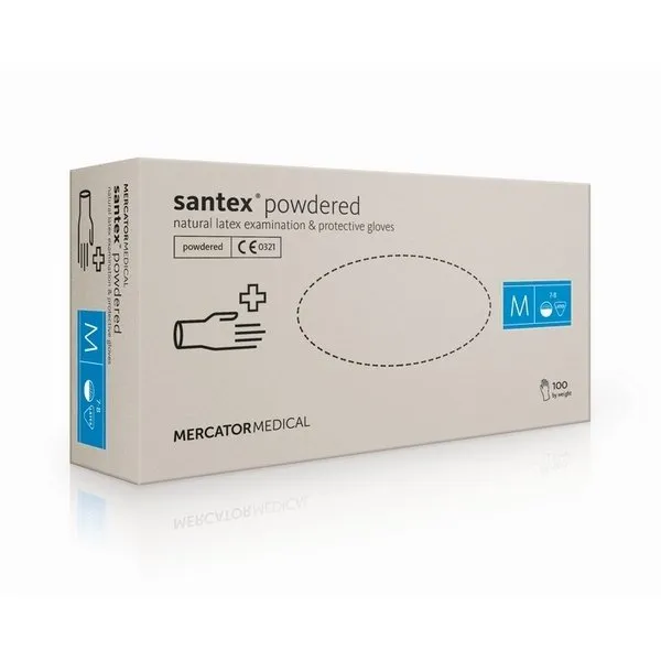 Jednokratne rukavice od latexa s puderom SANTEX POWDERED