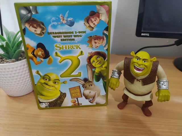 Shrek šrek figura i plus original dvd izdanje Srek 2