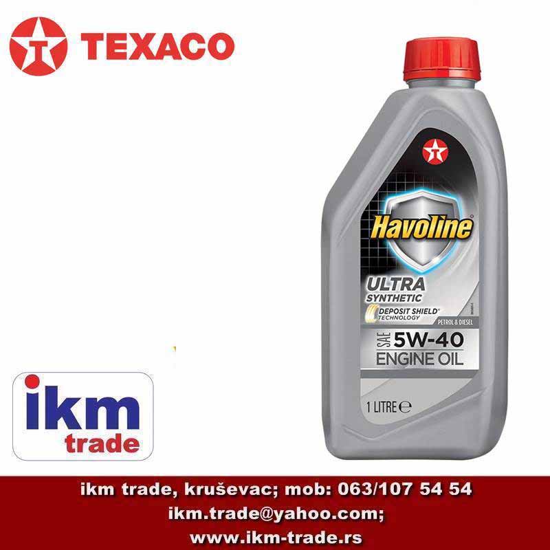 TEXACO HAVOLINE ULTRA SYNTHETIC 5W40 1L