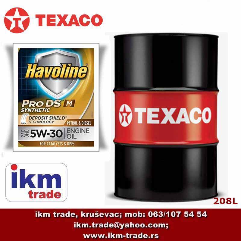 TEXACO HAVOLINE PRO DS M 5W30 208L