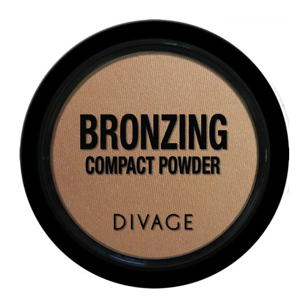 DIVAGE Bronzer za lice COMPACT POWDER 01, Natural
