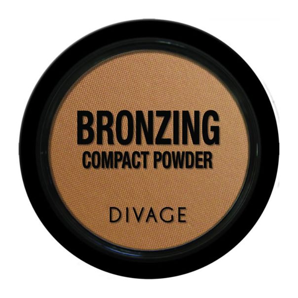 DIVAGE Bronzer za lice COMPACT POWDER 02, Gold