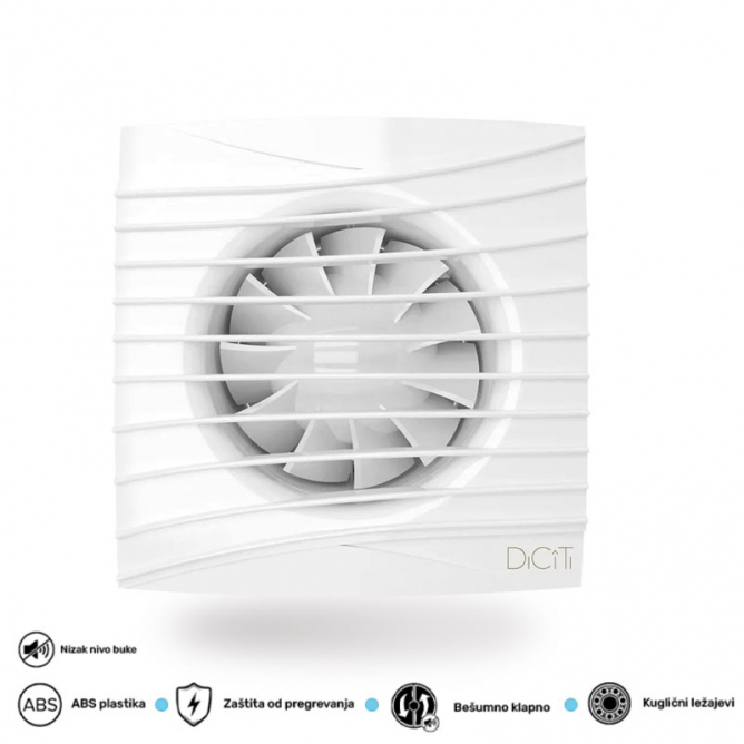 ERA VENTILATOR F100 SILENT 4C TURBO WHITE