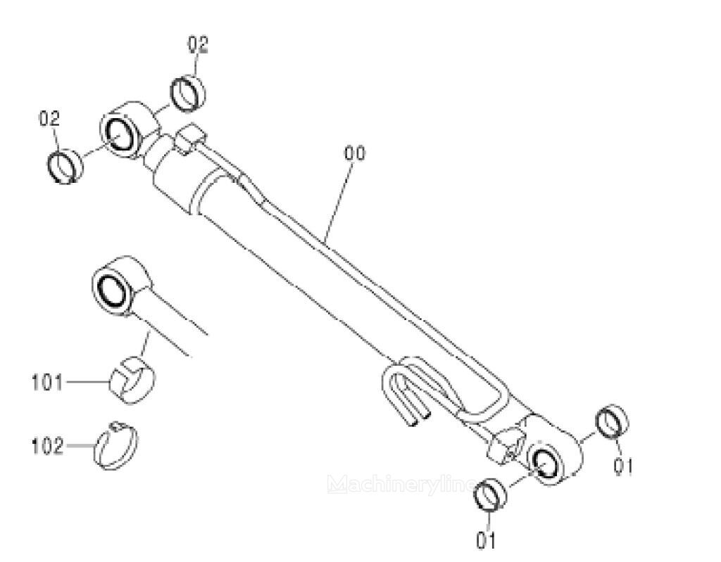 Hitachi 9175422 hidraulični cilindar za Hitachi ZX200 ZX210-3G ZX225US ZX240 ZX210 bagera