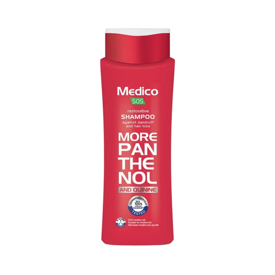 Medico SOS More Panthenol&Quinine Šampon Protiv Peruti i Opadanja Kose 390 mL