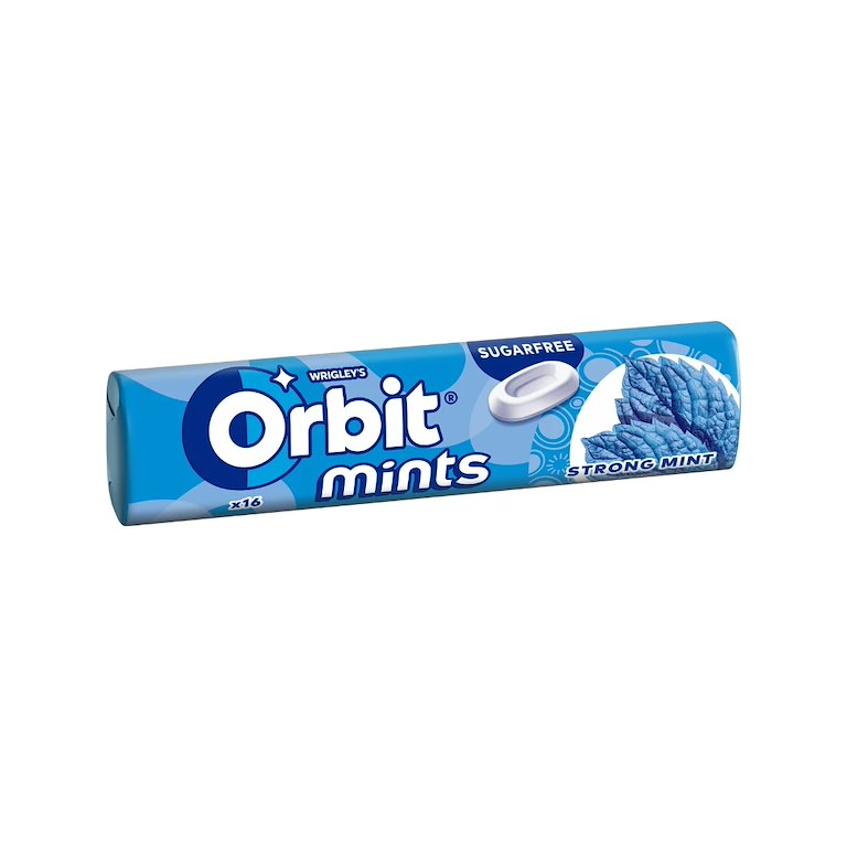 Orbit® Bombone STRONG MINT Svetlo Plave sa Ukusom Mente 16 Bombona