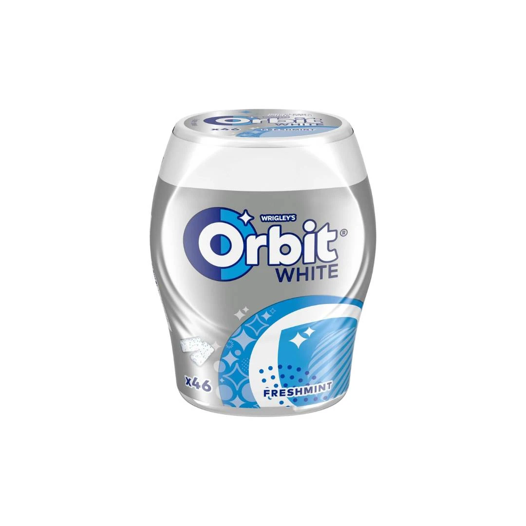 Orbit® Žvake WHITE FRESHMINT sa Ukusom Mente Bočica 46 Žvaka