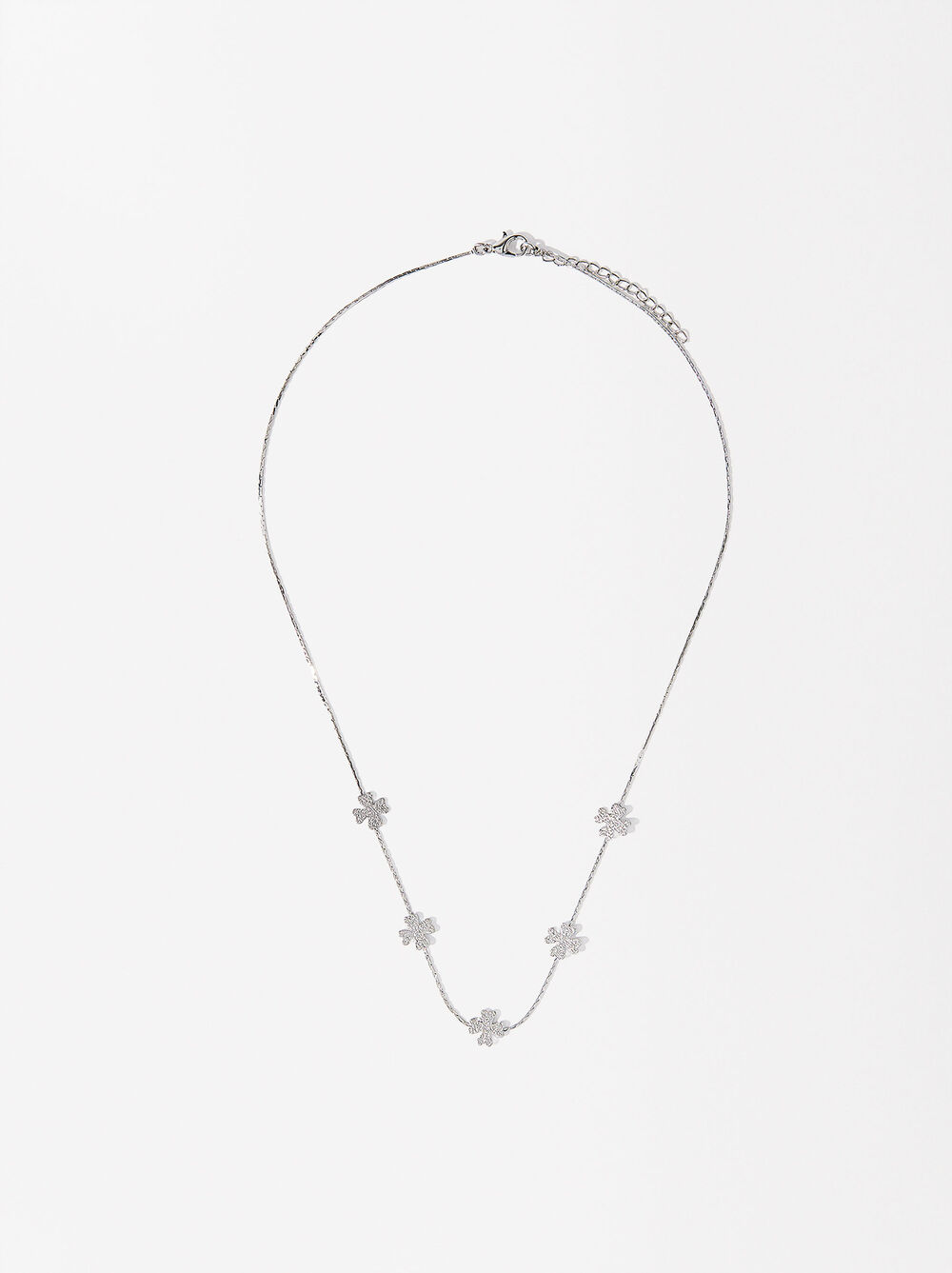 Silver Shamrock Necklace