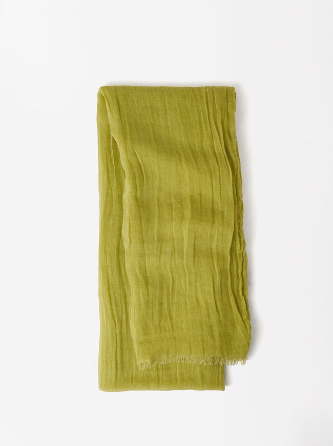 PASHMINA WITH FRAYED DETAILING