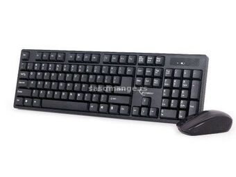 KBS-W-01 Gembird 2.4 GHz Slim Bezicni mis + tastatura US layout black