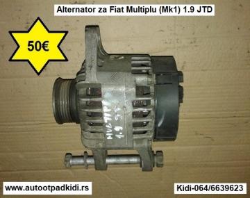 Alternator za Fiat Multiplu (Mk1) 1.9 JTD
Fiat Multipla Mk1