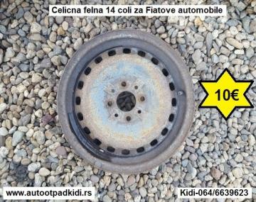Celicna felna 14 coli za Fiatove automobile
Fiat Tempra