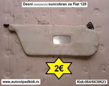 DESNI (SUVOZACEV) SUNCOBRAN ZA FIAT 128
 FIAT 128 (ZASTAVA 101/128) OLDTAJMER