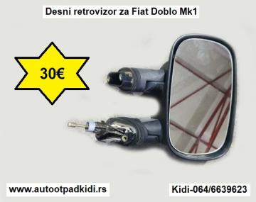 Desni retrovizor za Fiat Doblo Mk1
Fiat Doblo Mk1