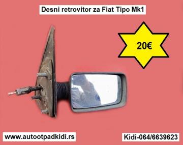 Desni retrovizor za Fiat Tipo Mk1
Fiat Tipo Mk1