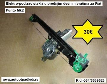 Elektro-podizac stakla u prednjim desnim vratima za Fiat Punto Mk2
Fiat Punto Mk2