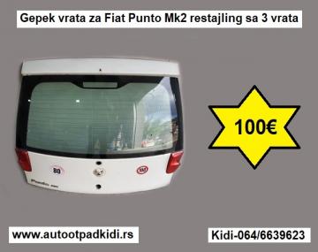 Gepek vrata za Fiat Punto Mk2 restajling sa 3 vrata
Fiat Punto Mk2 restajling