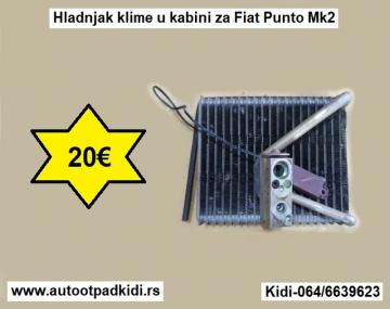 Hladnjak klime u kabini za Fiat Punto Mk2
Fiat Punto Mk2