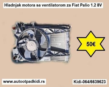 HLADNJAK MOTORA SA VENTILATOROM ZA FIAT PALIO 1.2 8V
 FIAT PALIO