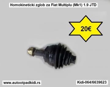 HOMOKINETICKI ZGLOB ZA FIAT MULTIPLU (MK1) 1.9 JTD
 FIAT PUNTO MK2