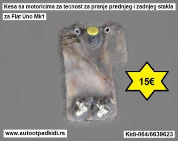 KESA SA MOTORICIMA ZA TECNOST ZA PRANJE PREDNJEG I ZADNJEG STAKLA ZA FIAT UNO MK1
 FIAT UNO MK1