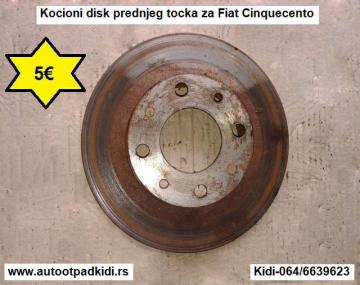 KOCIONI DISK PREDNJEG TOCKA ZA FIAT CINQUECENTO
 FIAT CINQUECENTO