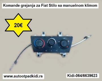 Komande grejanja za Fiat Stilo sa manuelnom klimom
Fiat Stilo