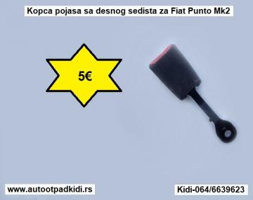 Kopca pojasa sa desnog sedista za Fiat Punto Mk2
Fiat Punto Mk2