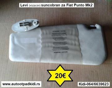 Levi (vozacev) suncobran za Fiat Punto Mk2
Fiat Punto Mk2