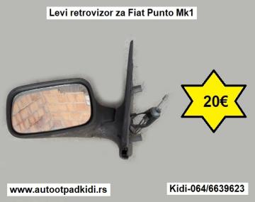 Levi retrovizor za Fiat Punto Mk1
Fiat Punto Mk1