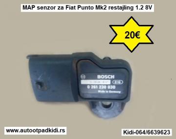 MAP senzor za Fiat Punto Mk2 restajling 1.2 8V
Fiat Punto Mk2 restajling