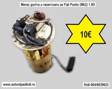 Merac goriva u rezervoaru za Fiat Punto (Mk2) 1.9D
Fiat Punto Mk2