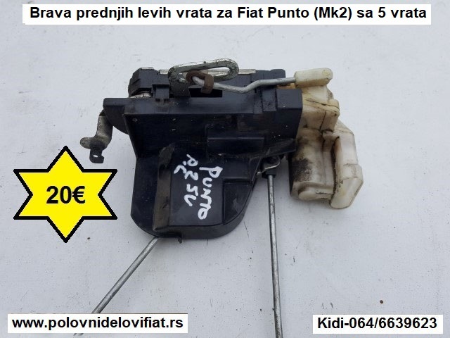 Brava levih prednjih vrata za Fiat Punto (Mk2) sa 5 vrata