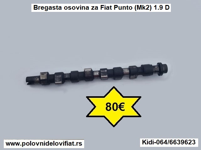 Bregasta osovina za Fiat Punto (Mk2) 1.9 D