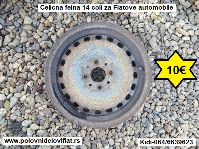 Celicna felna 14 coli za Fiatove automobile