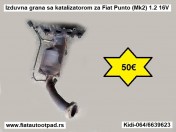 Izduvna grana sa katalizatorom za Fiat Punto (Mk2) 1.2 16V