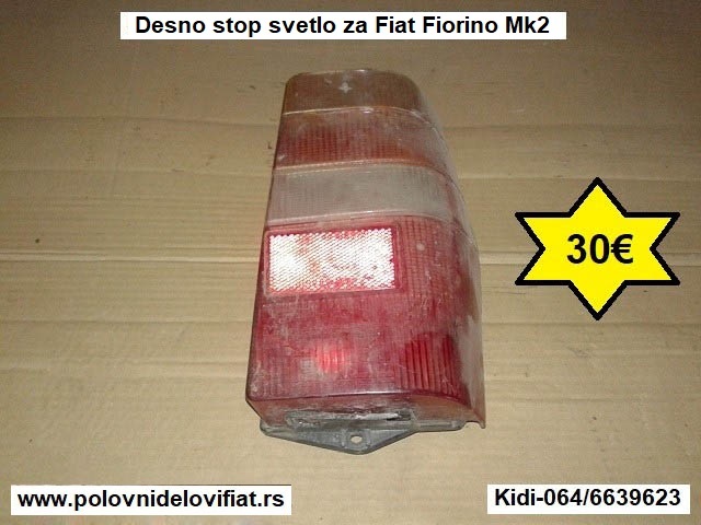 Desno stop svetlo za Fiat Fiorini Mk2