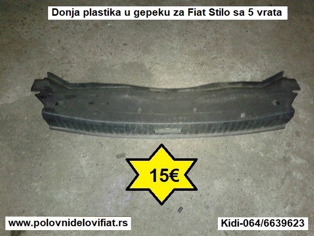 Donja plastika u gepeku za Fiat Stilo sa 5 vrata