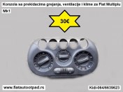 Konzola sa prekidacima grejanja, ventilacije i klime za Fiat Multiplu Mk1