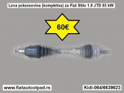 Leva poluosovina (kompletna) za Fiat Stilo 1.9 JTD 85 kW