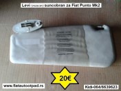 Levi (vozacev) suncobran za Fiat Punto Mk2