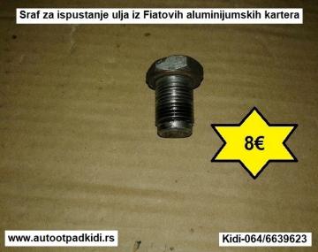 Sraf za ispustanje ulja iz Fiatovih aluminijumskih kartera
Fiat Brava