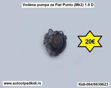 Vodena pumpa za Fiat Punto (Mk2) 1.9 D
Fiat Punto Mk2